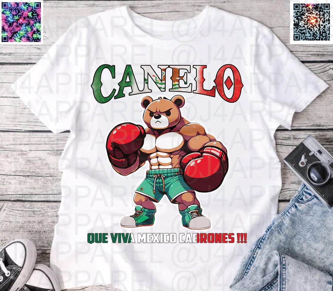 Canelo Bear T Shirt - Etsy