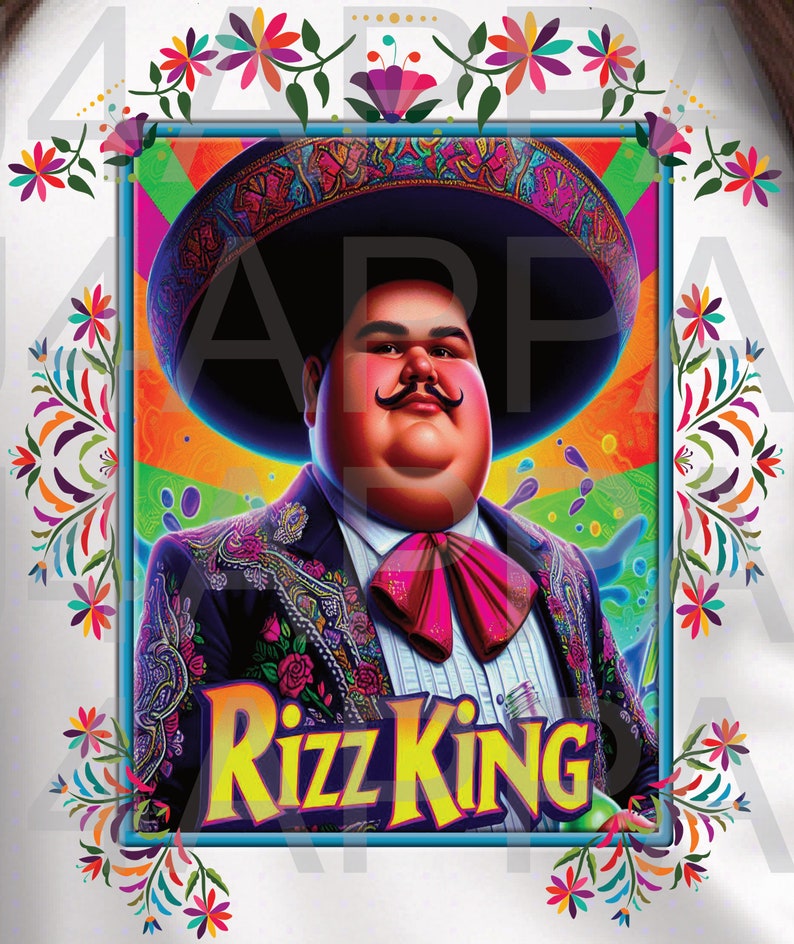 Fiesta Colored Mariachi RIZZ KING PNG 300 Dpi - Etsy
