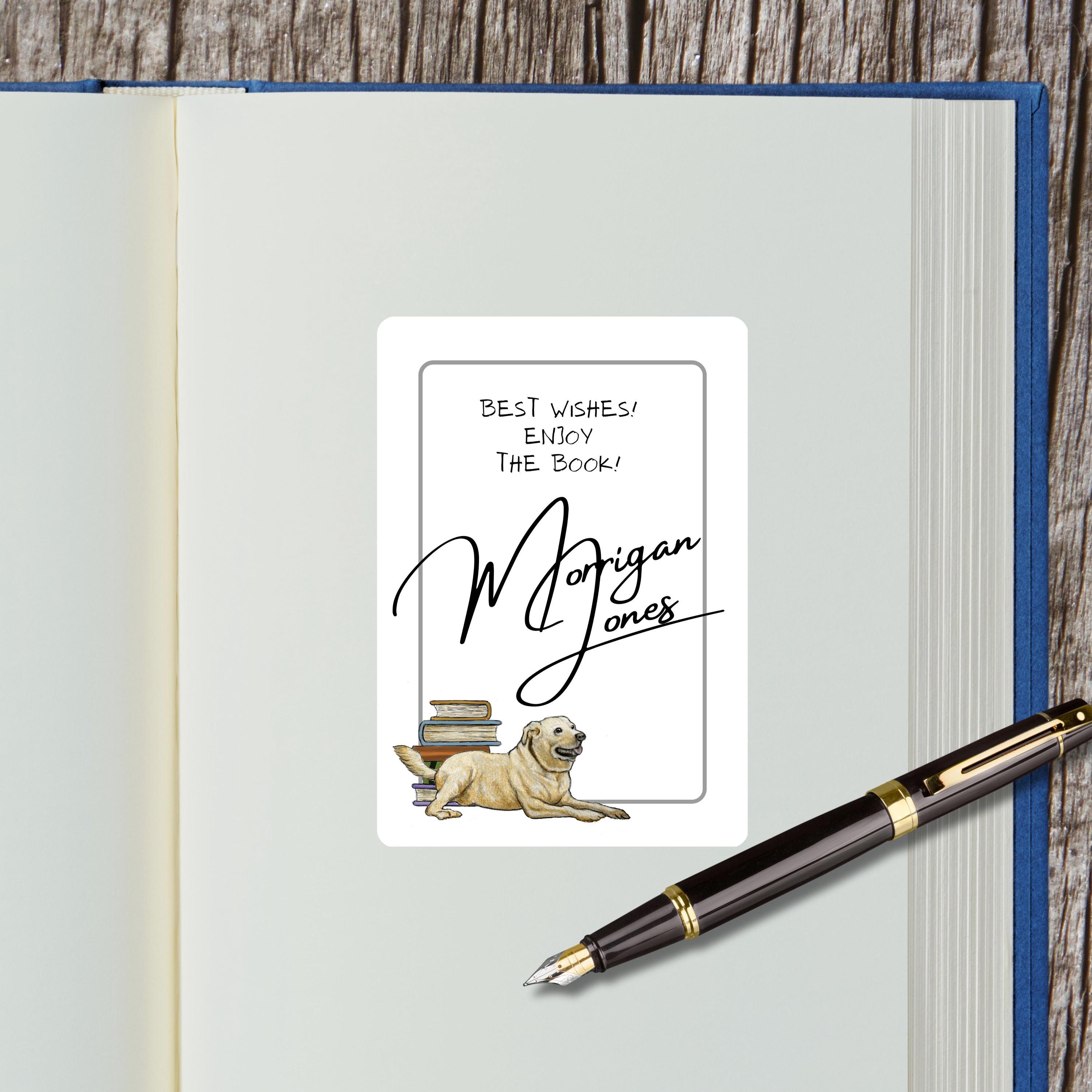 Author Signature Blank BOOKPLATES, Pack of 100, Bird Feather Art, 3.5 ...