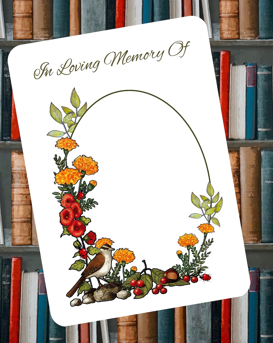 BOOKPLATES in Loving Memory Of Personalized Custom Book - Etsy