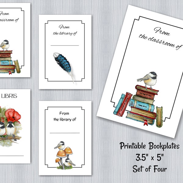 Printable Bookplates - Etsy