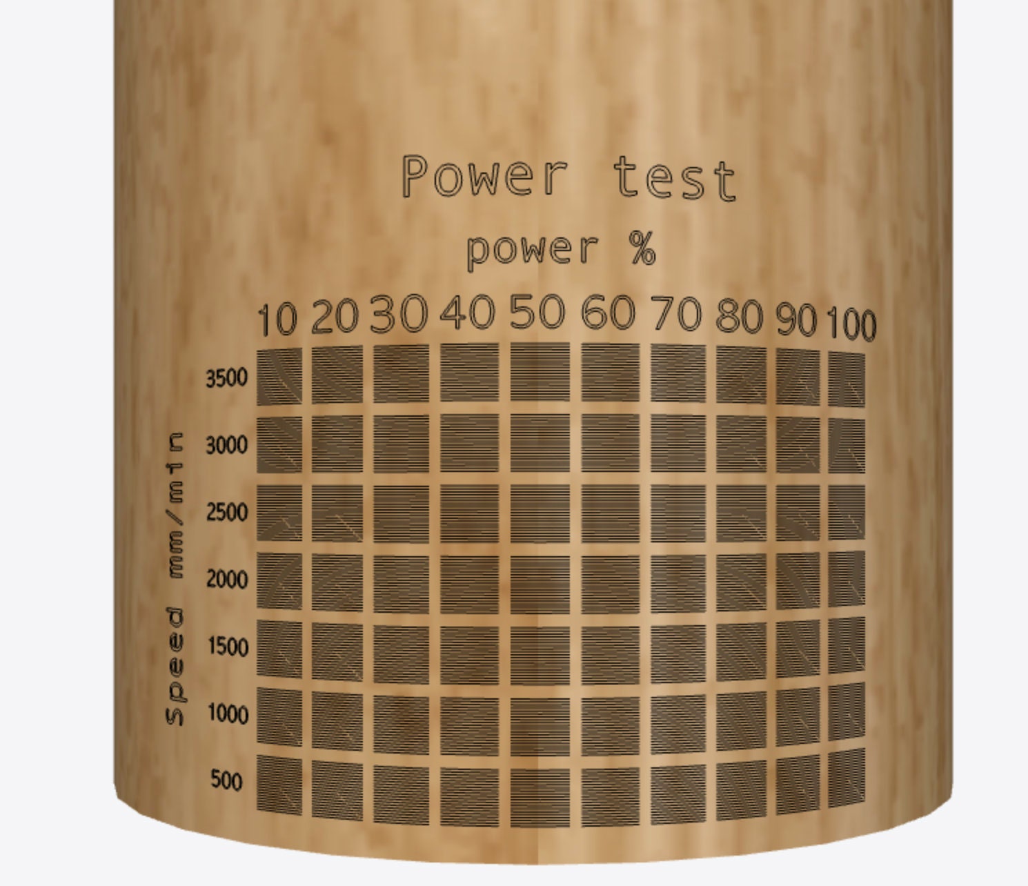 4-axis Snapmaker Laser Power Test File - Etsy
