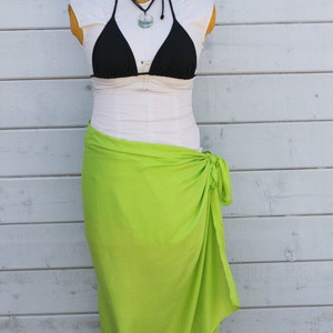 Lower Price Lime Green Color-pareo-solid Color-full - Etsy