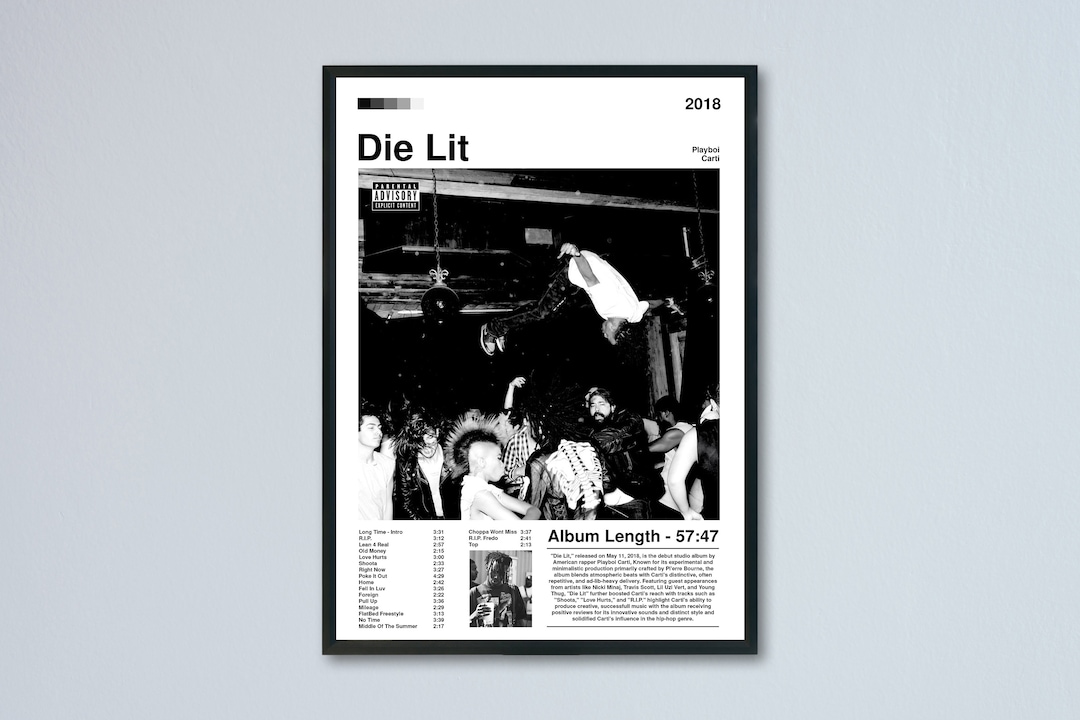 Playboi Carti - Die Lit Poster ( A4 ) - Etsy