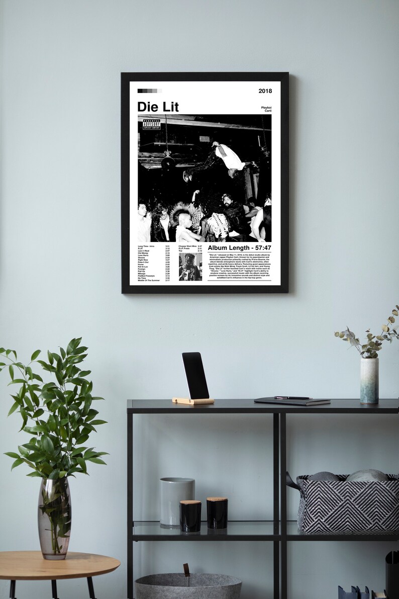 Playboi Carti Die Lit Poster A4 - Etsy