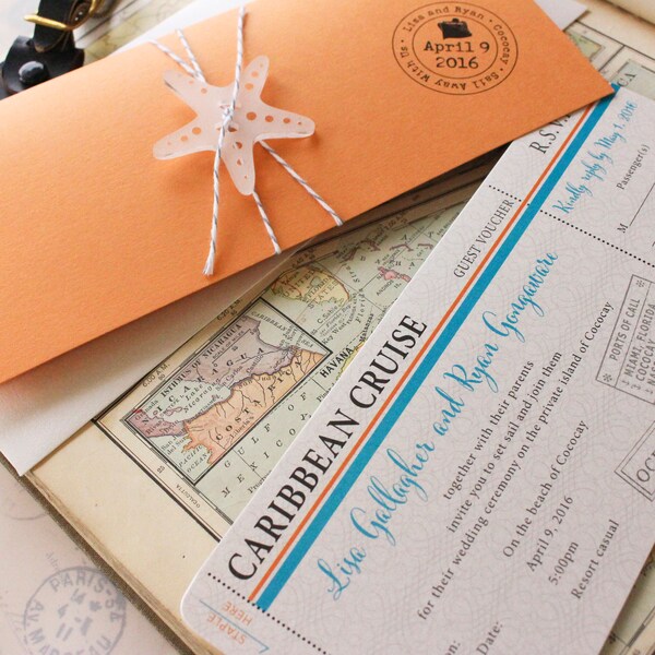 Cruise Wedding Invitation - Etsy