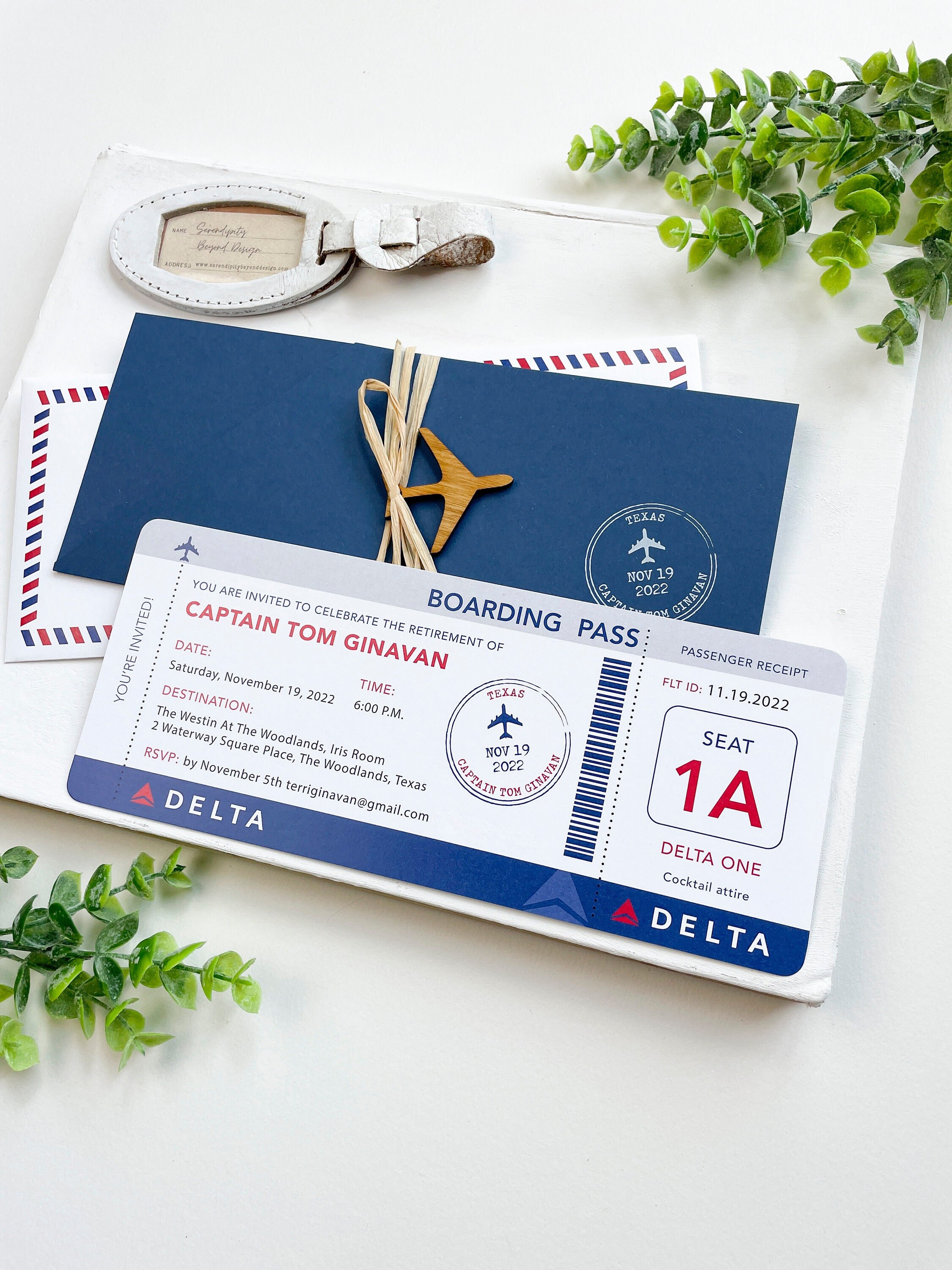 Delta Boarding Pass 2022