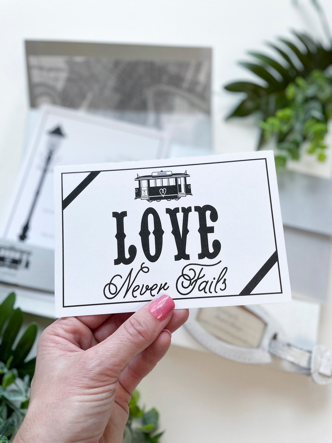 Modern Streetcar Wedding Invitation new Orleans Design Fee - Etsy