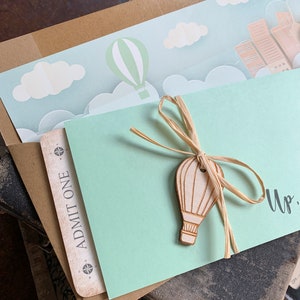 Hot Air Balloon Boarding Pass Baby Shower Invitation (NYC) - Design Fee ...