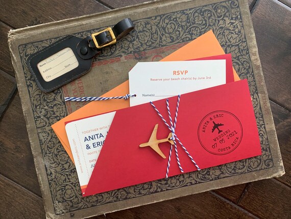 Boarding Pass Wedding Invitation Envelopes Design Ideas For Your
