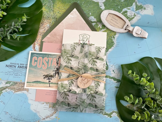Costa rica wedding invitations | Beachweddingtips.com