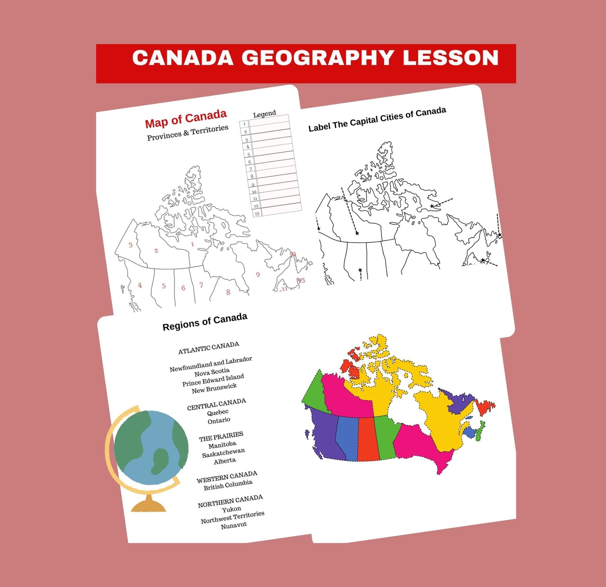 Blank Canada Map. Fillable Maps of Provinces With Capital Cities ...