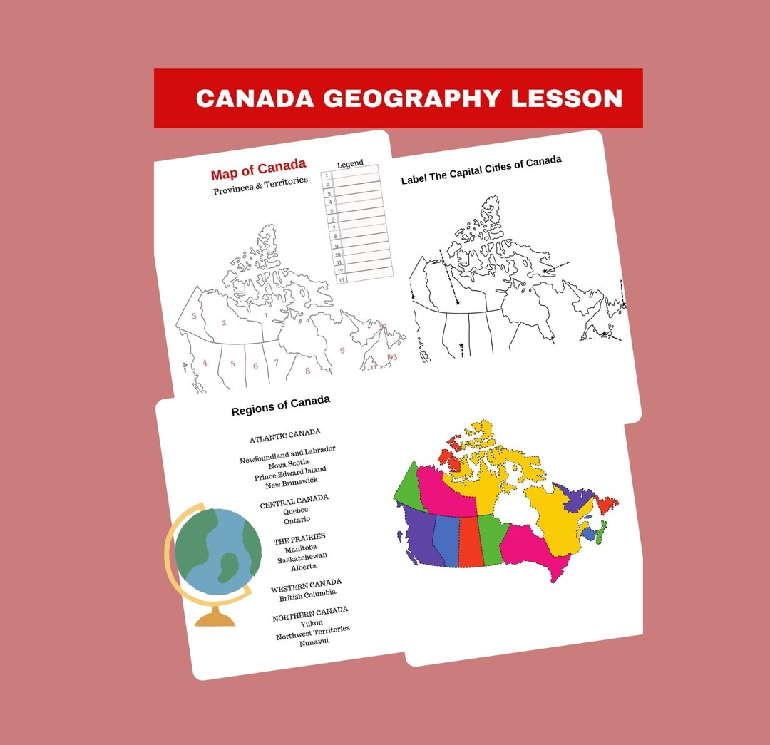 Blank Canada Map. Fillable Maps of Provinces With Capital Cities ...