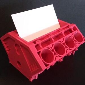 V8 Engine Block Business Card Holder - Chevy Ford Mopar Engine Block ...