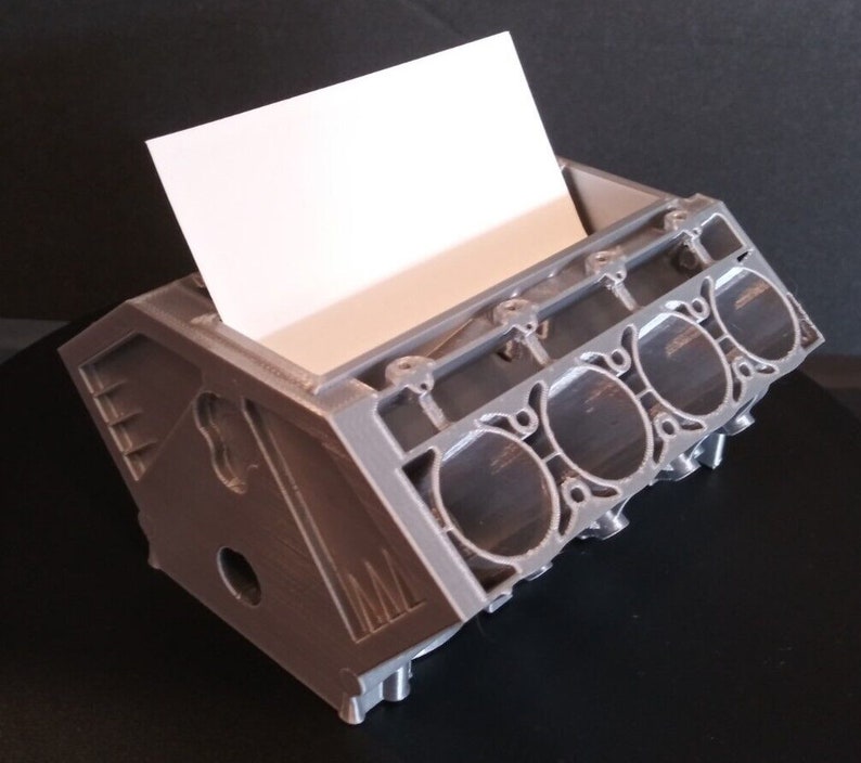 V8 Engine Block Business Card Holder - Chevy Ford Mopar Engine Block ...