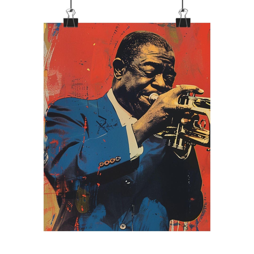 Louis Armstrong Inspired Matte Vertical Posters - Etsy