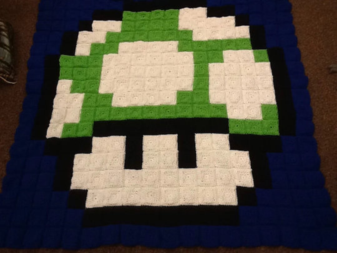 8-bit Character Blanket - Choose Your Character and Color - Etsy