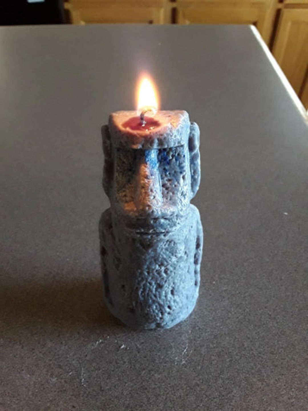 Moai Statue Soy Candle - Choose Your Color and Fragrance - Etsy