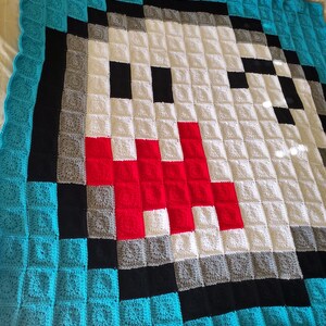 8-bit Character Blanket - Choose Your Character and Color - Etsy
