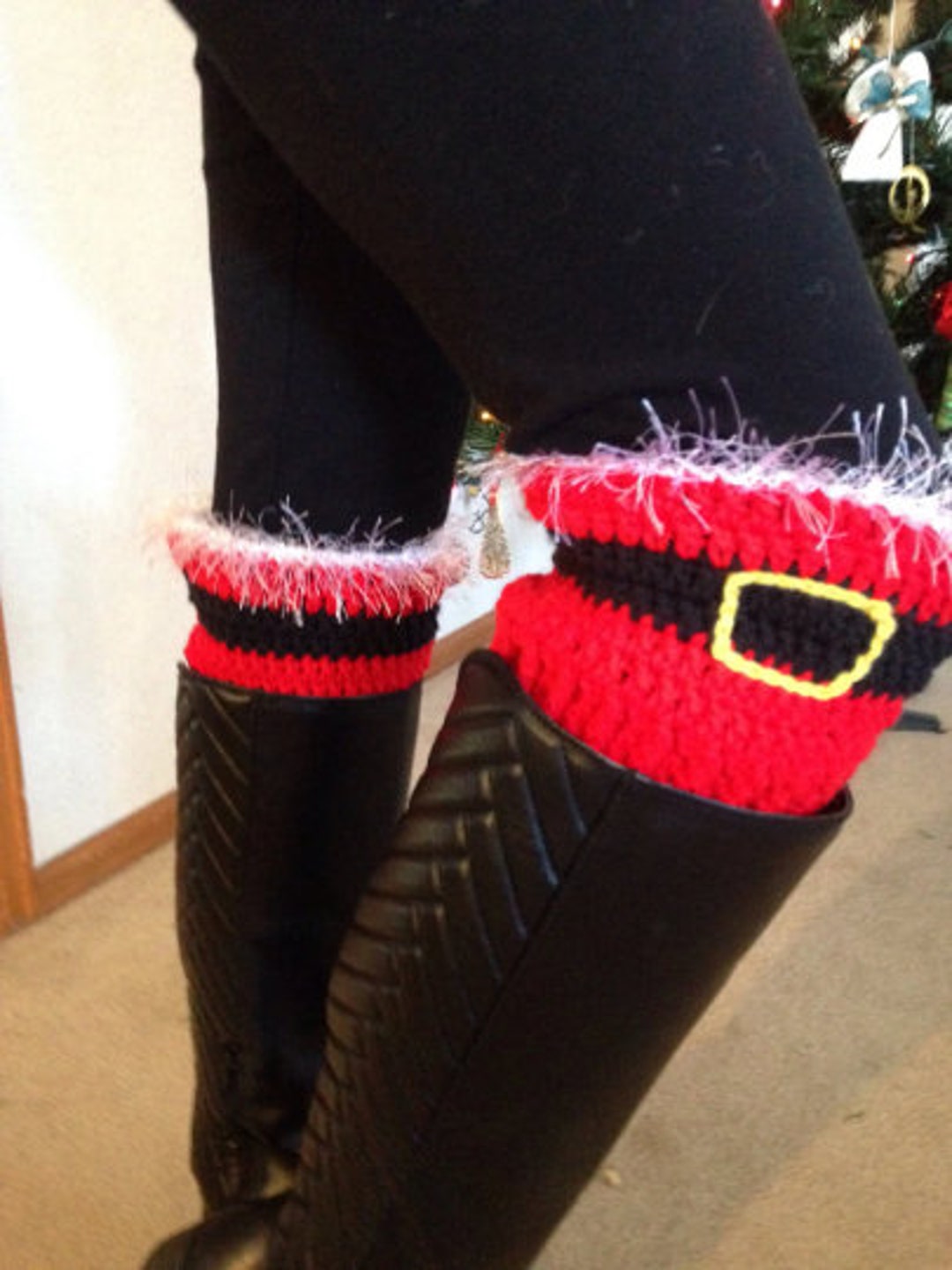 Santa Boot Covers - Choose Your Size - Etsy