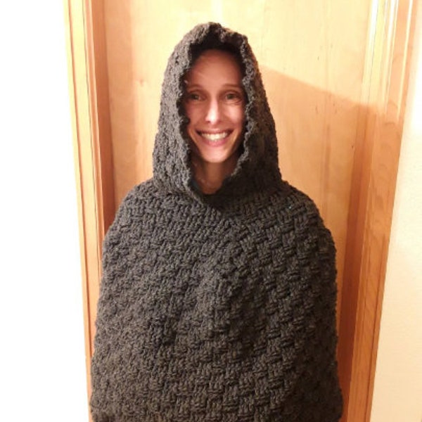 Hooded Poncho - Etsy