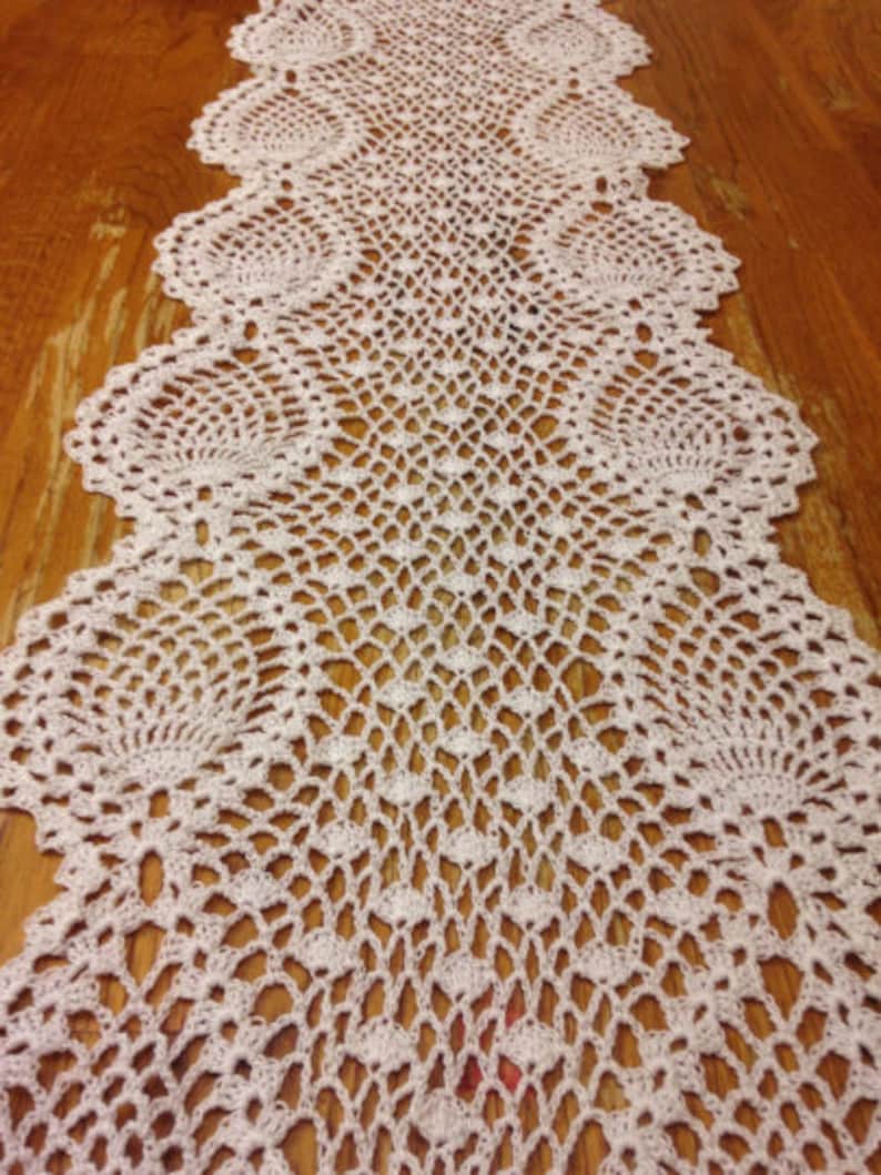Crochet Table Runner - Choose Your Size and Color - Etsy
