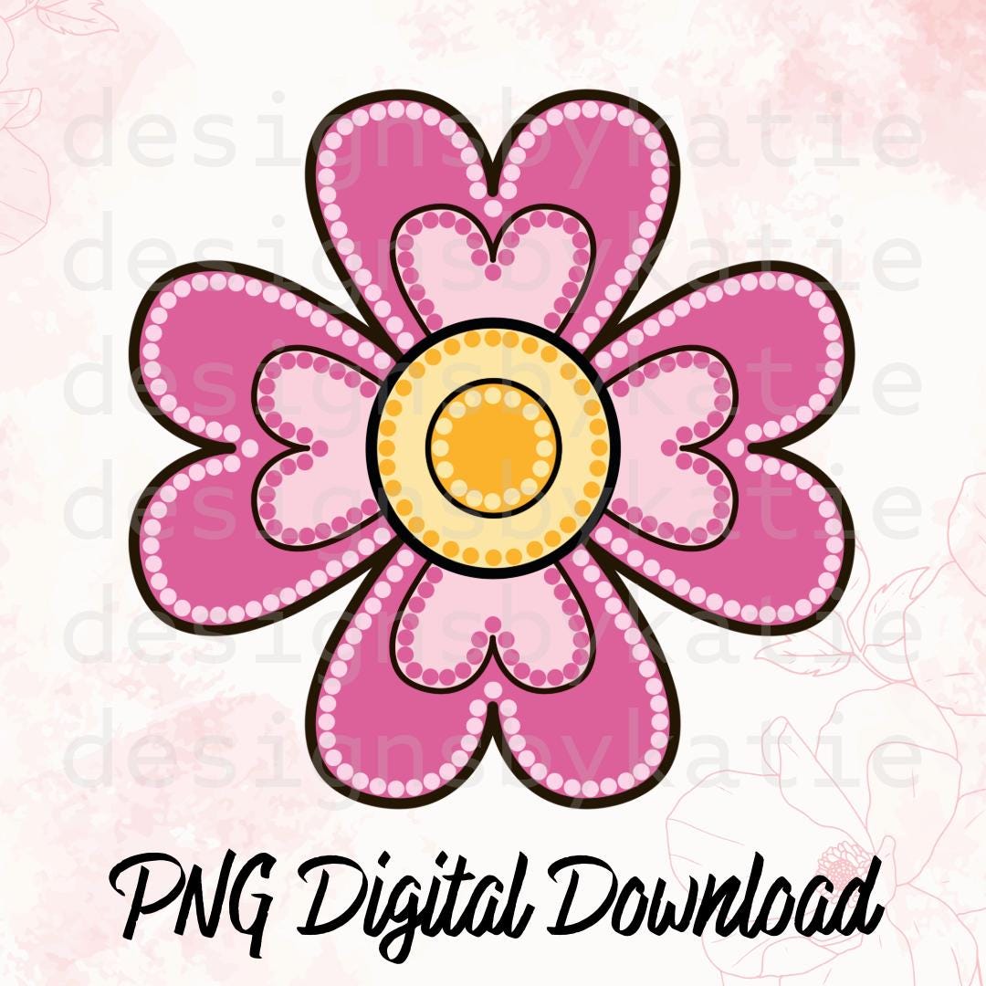 Métis Floral PNG | Indigenous Beadwork Inspired Heart Flower | Digital ...