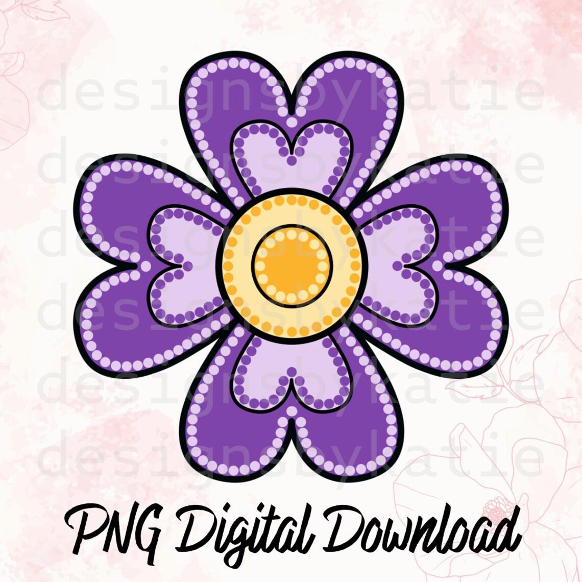 Métis Floral PNG | Indigenous Beadwork Inspired Heart Flower | Digital ...