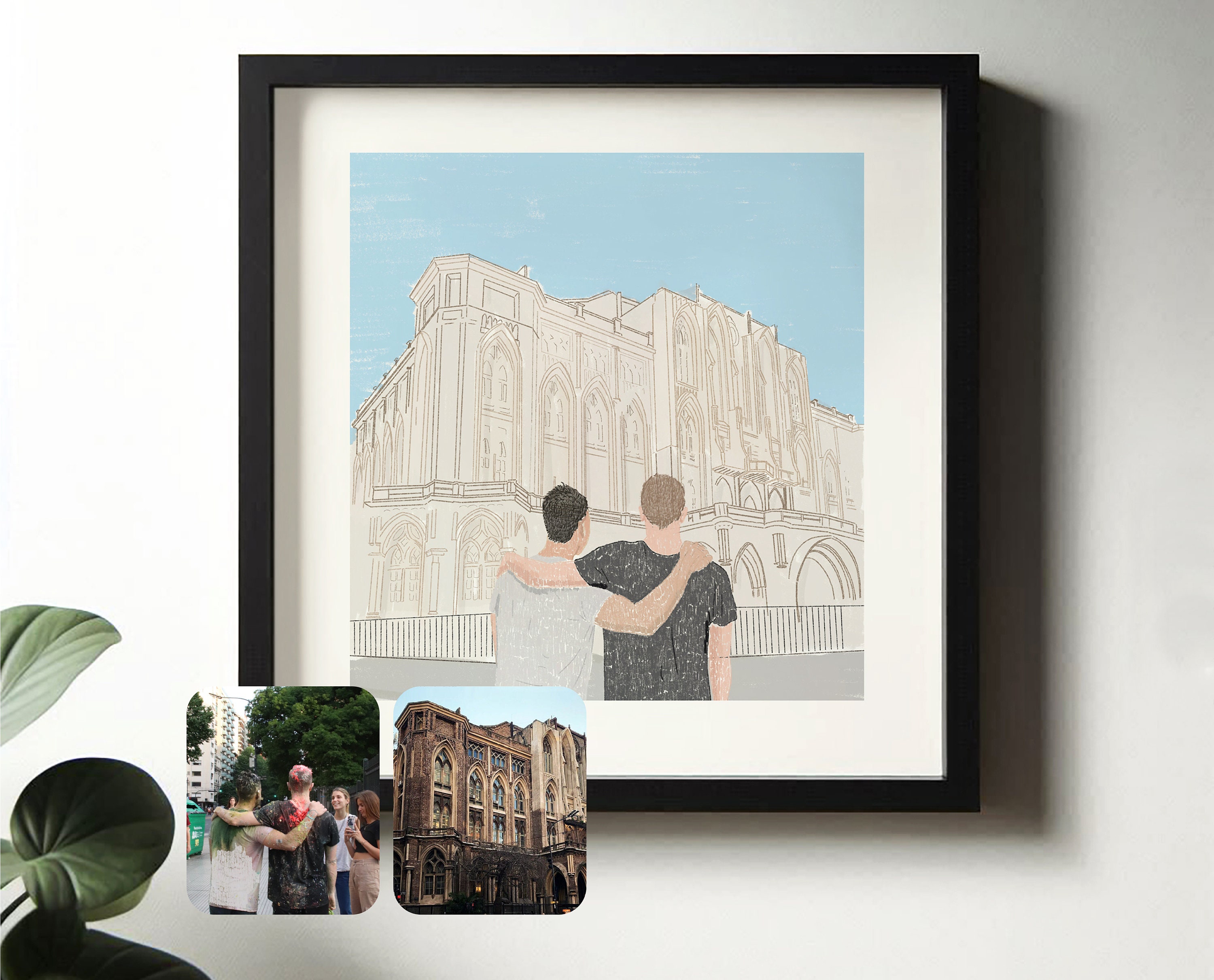 Custom Painting From Photo Sketch From Photo Custom Wall Art Travel ...