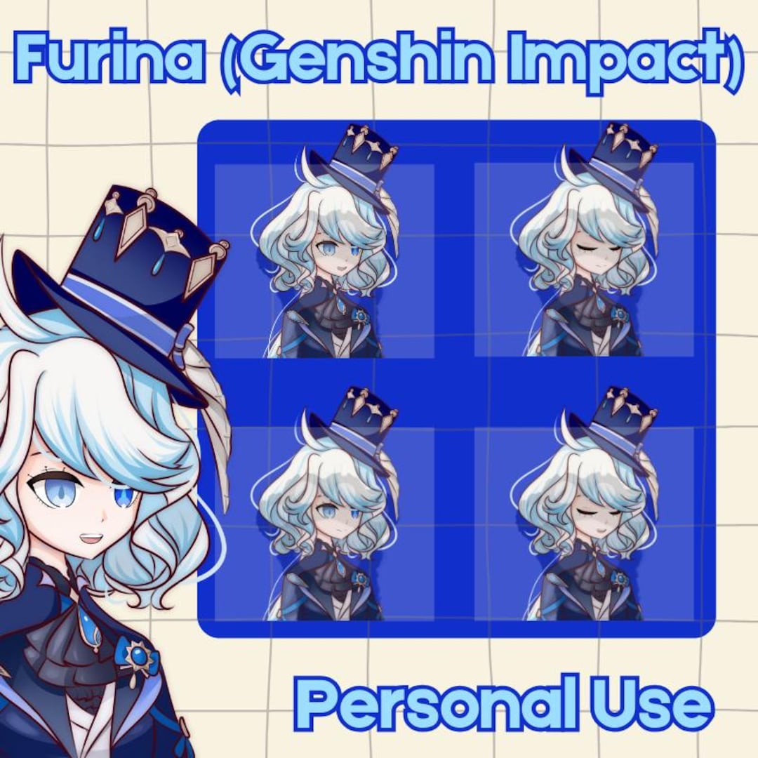 Furina Pngtuber, Genshin Impact Avatar, Cute Pngtuber, Veadotube Model ...