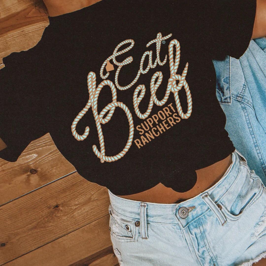 Eat Beef T-shirt, Western Graphic Tee, Ranch Life Apparel, Farm Shirt ...