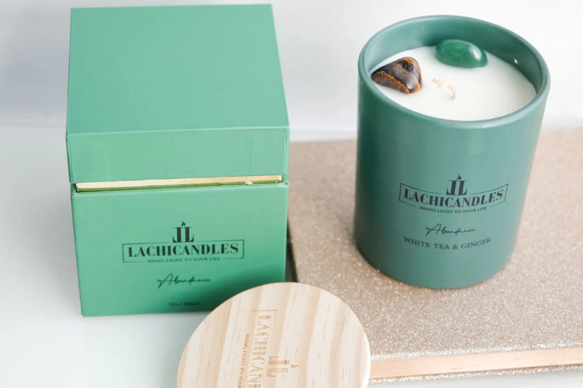 White Tea Scented Candle | Ginger Scented Candle | White Tea and Ginger ...