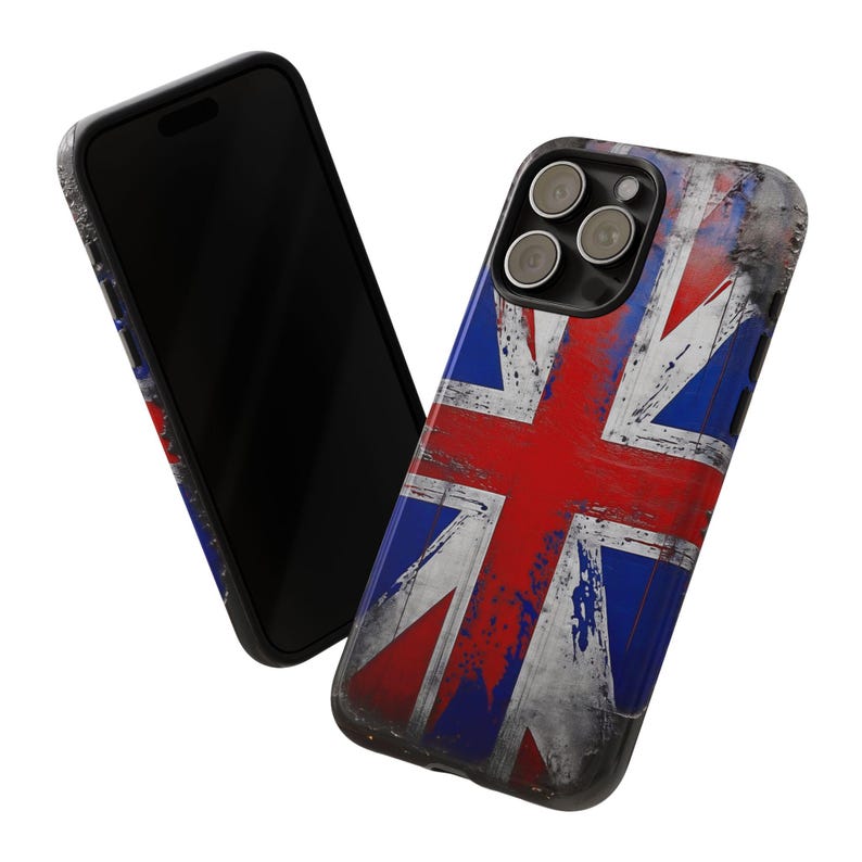 British Flag Under Distress Union Jack Tough Case - Fits iPhone and ...