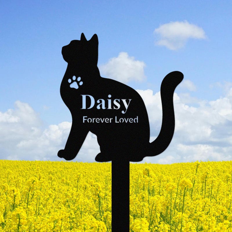 Memorial Metal Cat Signs - Etsy