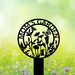 Custom Garden Metal Sign With Stake, Garden Flower Sign, Personalized ...