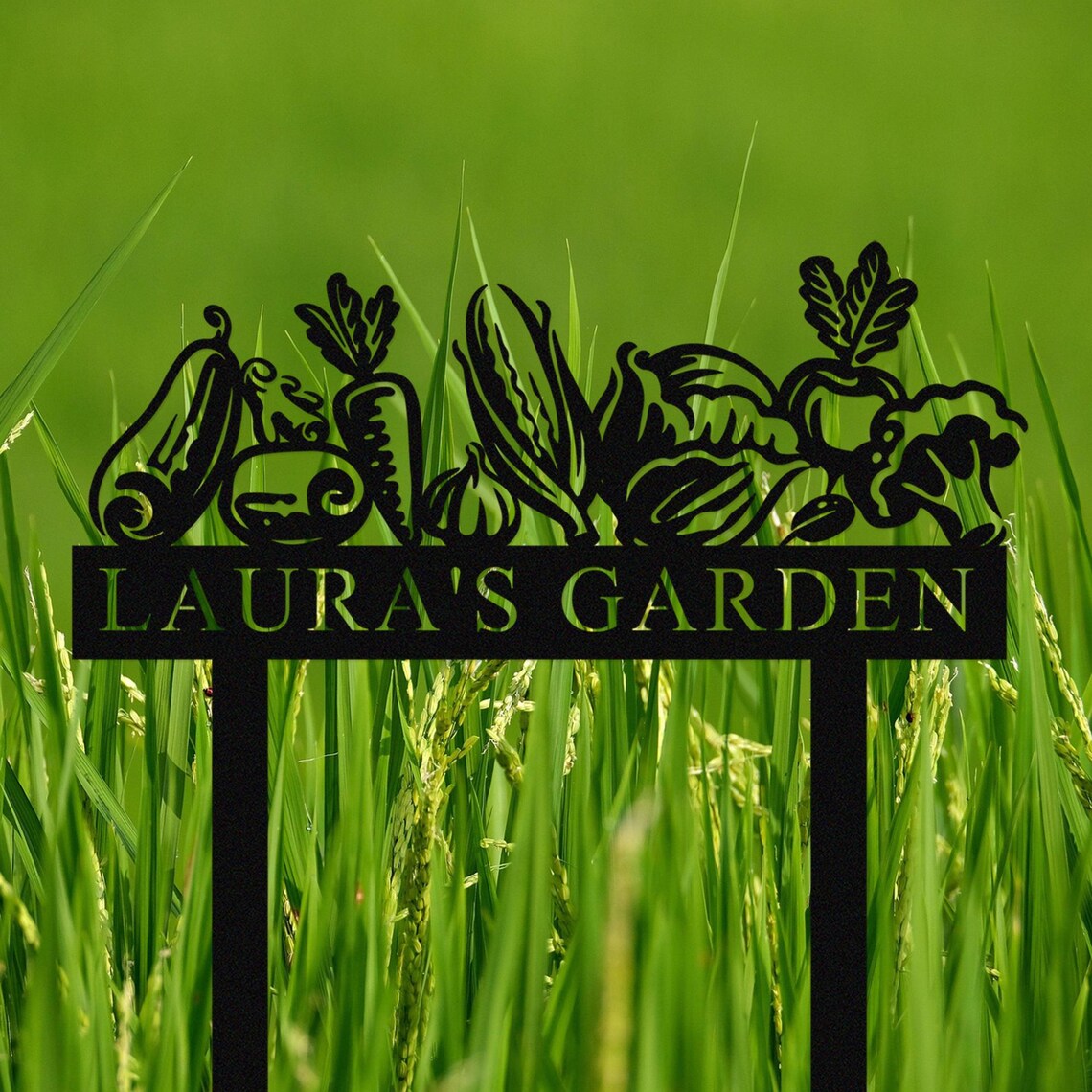 Custom Vegetable Garden Sign,personalized Garden Name Sign,metal ...