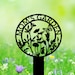 Custom Garden Metal Sign With Stake, Garden Flower Sign, Personalized ...