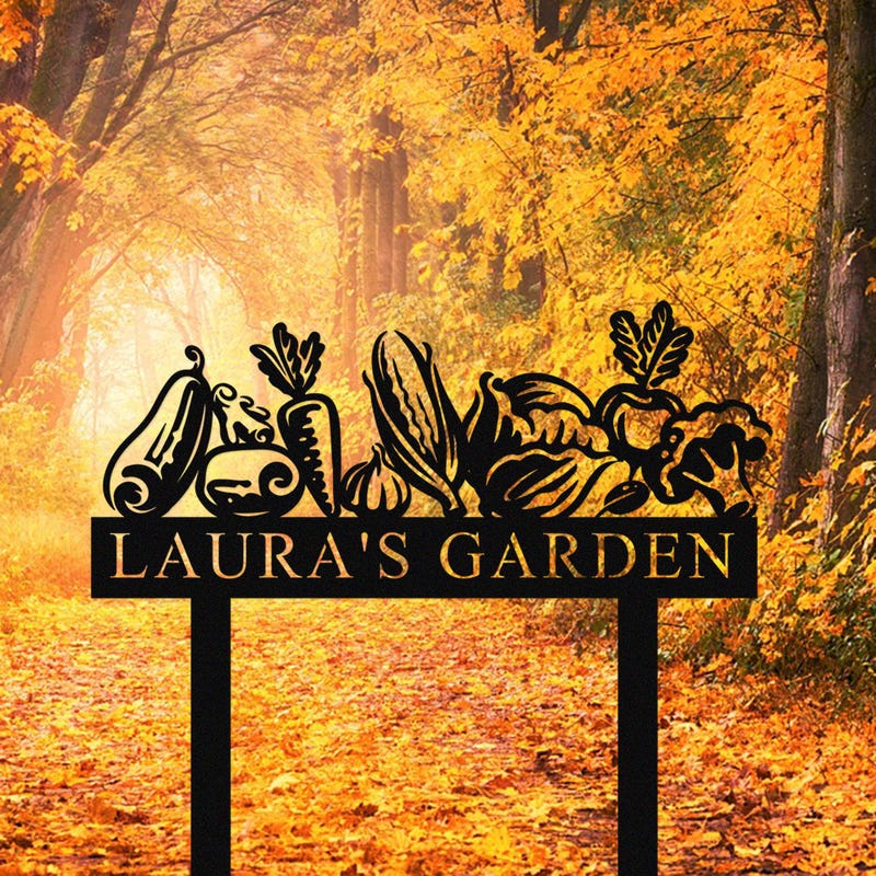 Custom Garden Sign - Etsy