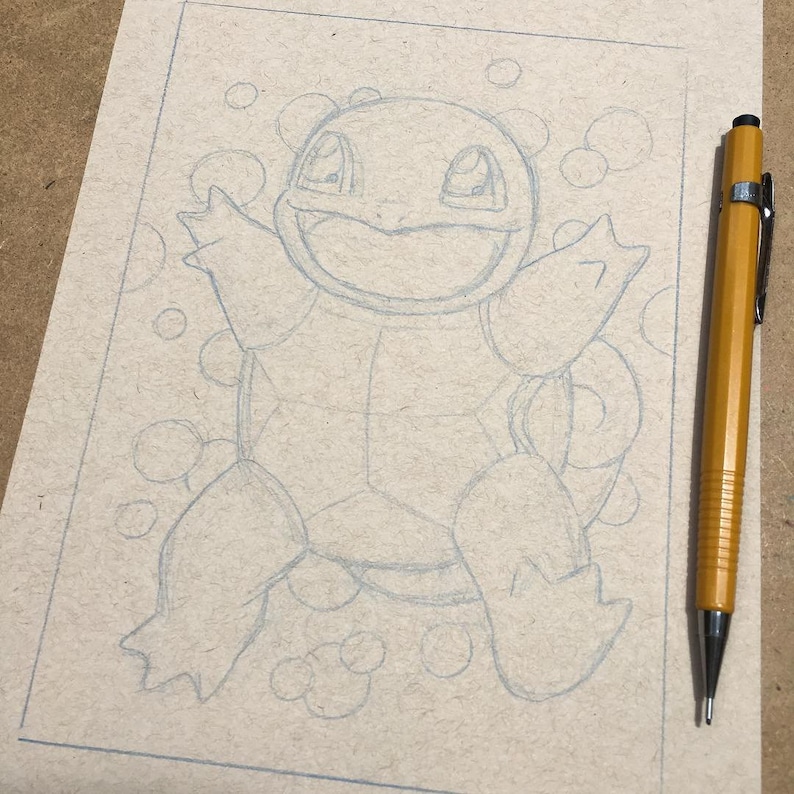 Squirtle Starter Pokemon Wall Art Fine Print - by Bryan Collins - Etsy