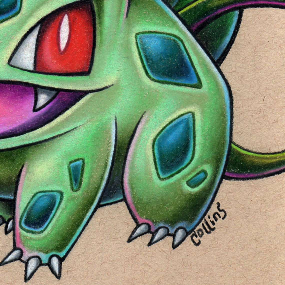 Bulbasaur Starter Pokemon Fine Art Wall Print by Bryan - Etsy