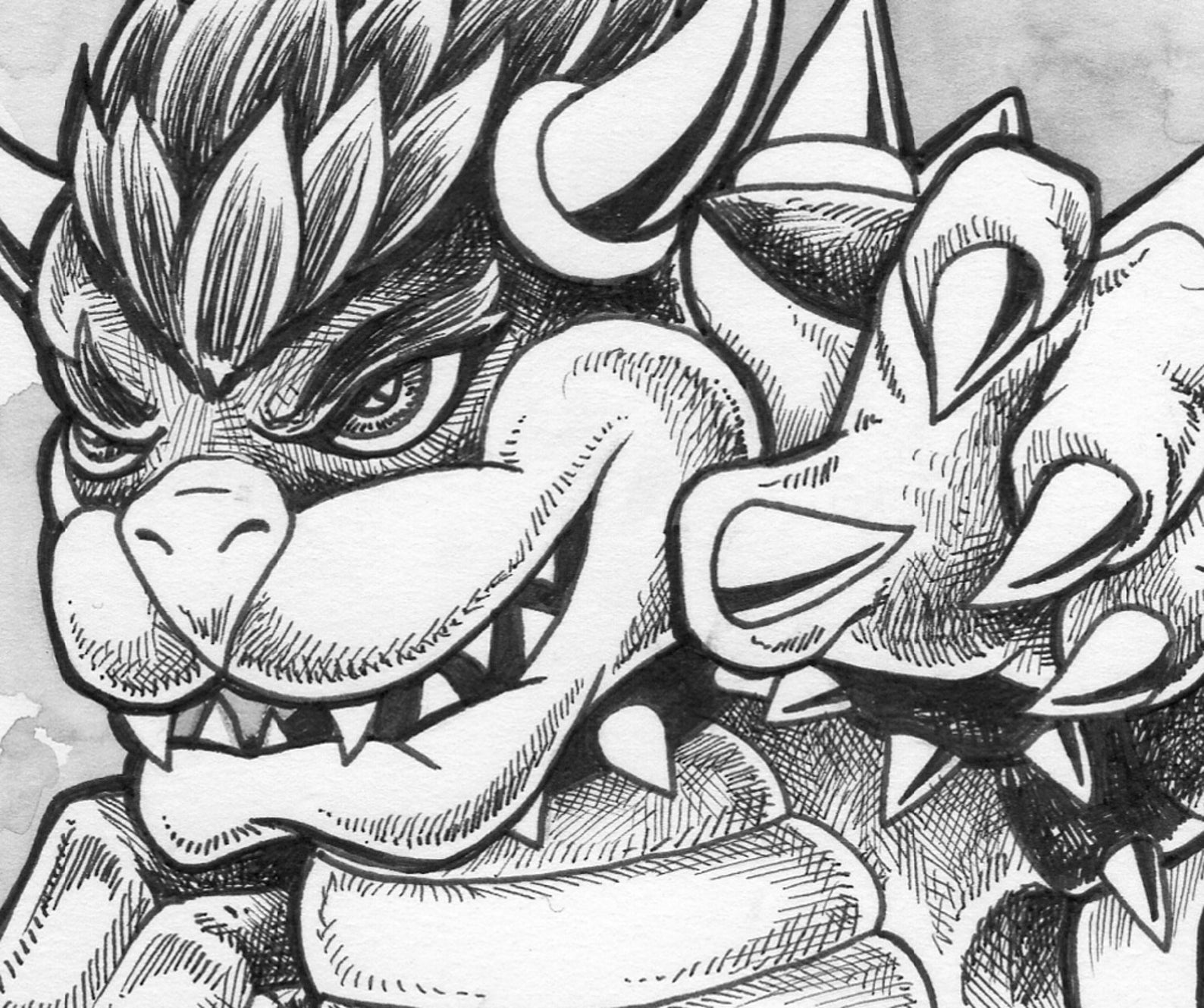 Bowser Super Mario Bros Fine Art Wall Pop Video Game Print - by Bryan ...