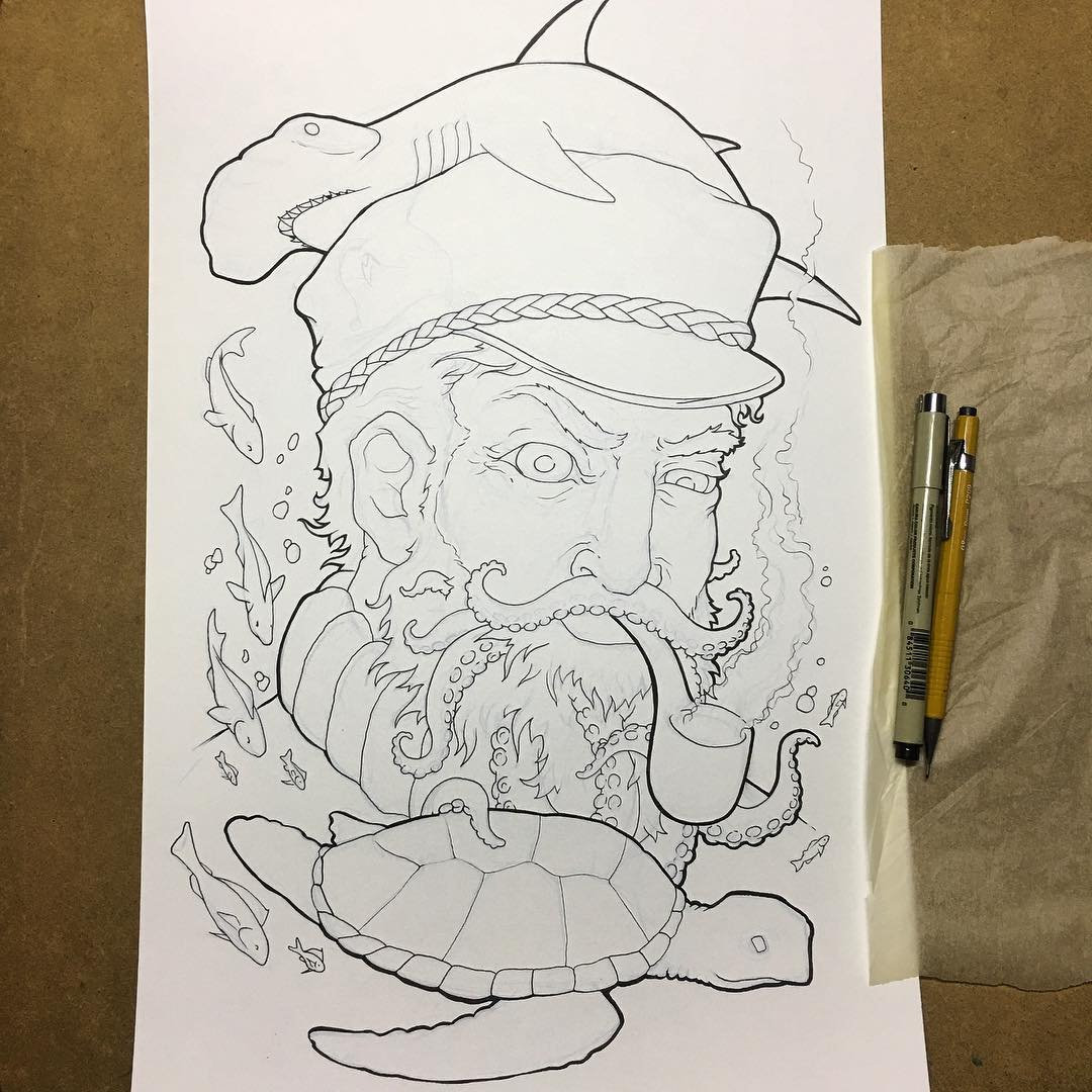 Weathered Sailor Fine Art Black and White Nautical Wall Print | Etsy