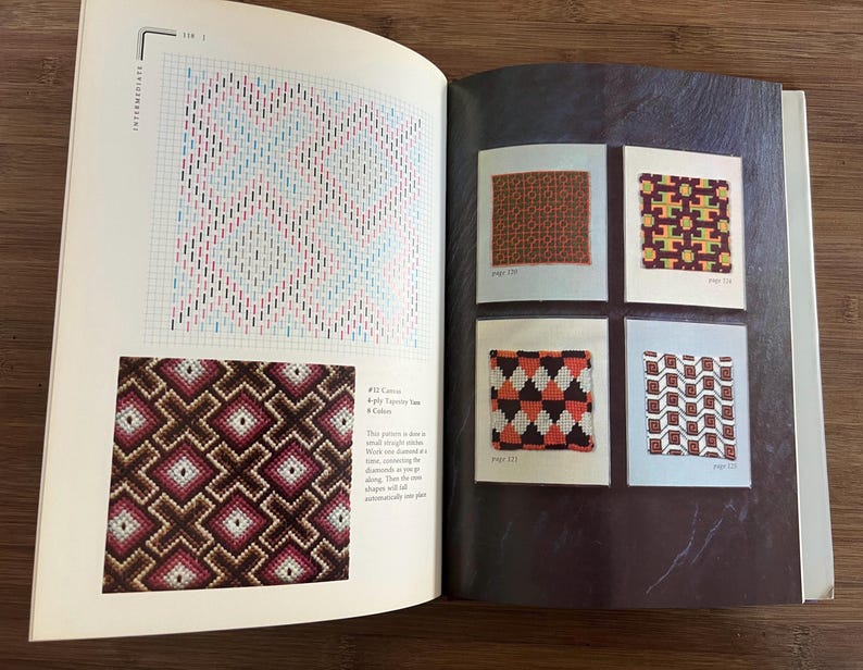 Vintage 1972 the World of Needlepoint Book 101 Exciting Designs by ...