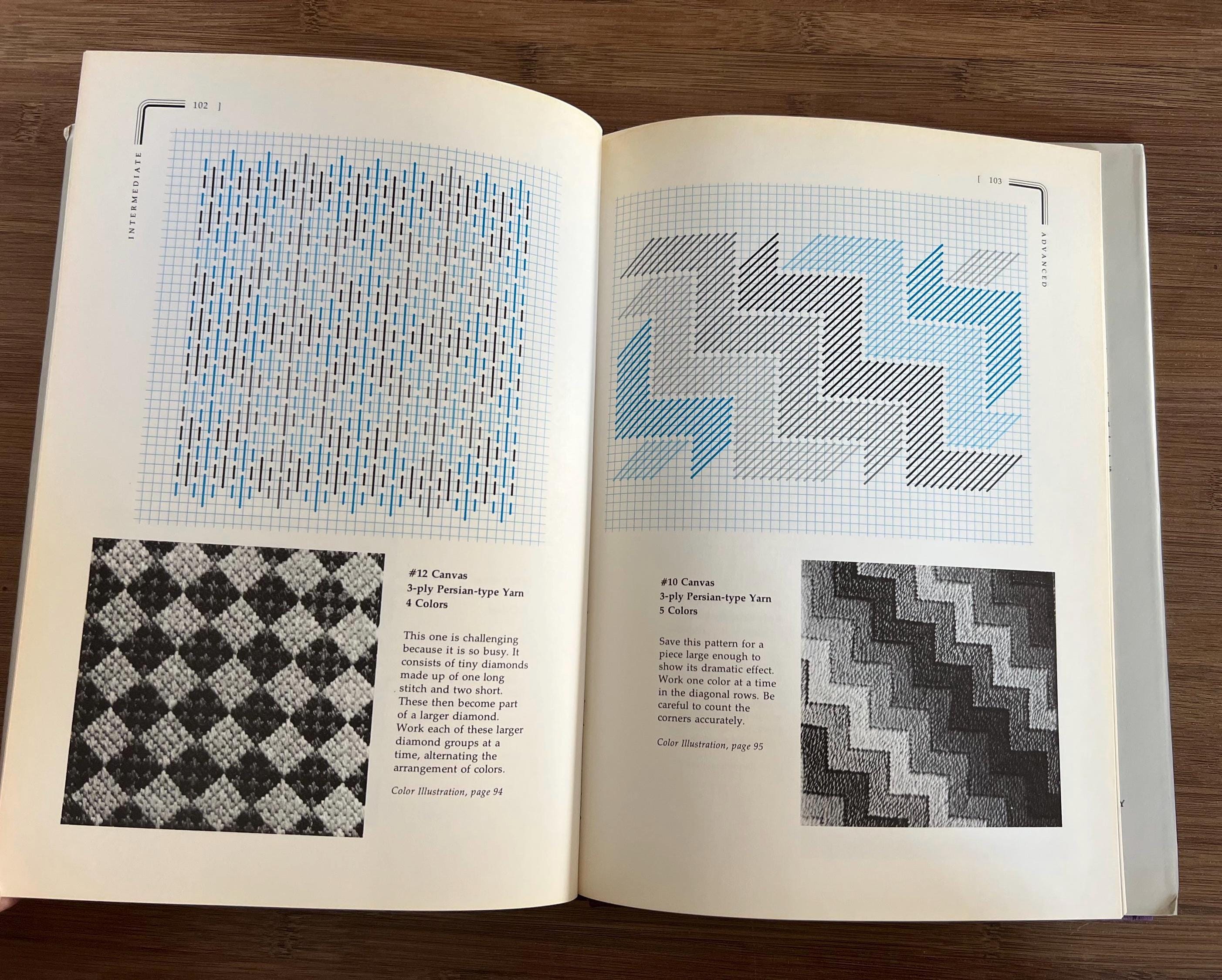 Vintage 1972 the World of Needlepoint Book 101 Exciting Designs by ...