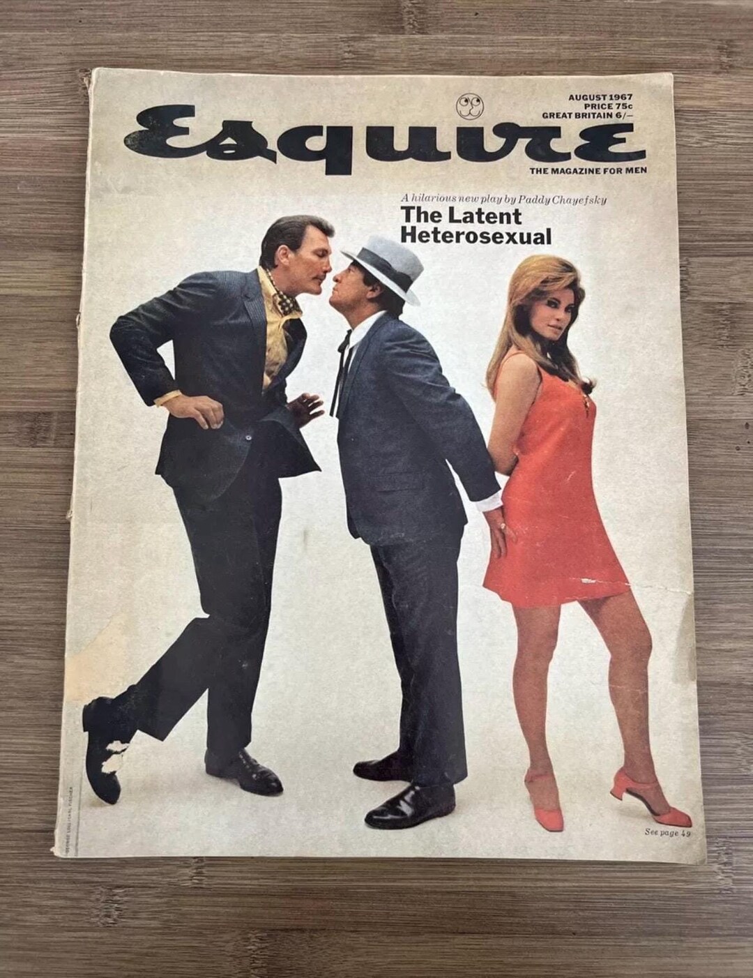 Vintage Esquire Magazine August 1967 No. 405 the Latent Heterosexual ...