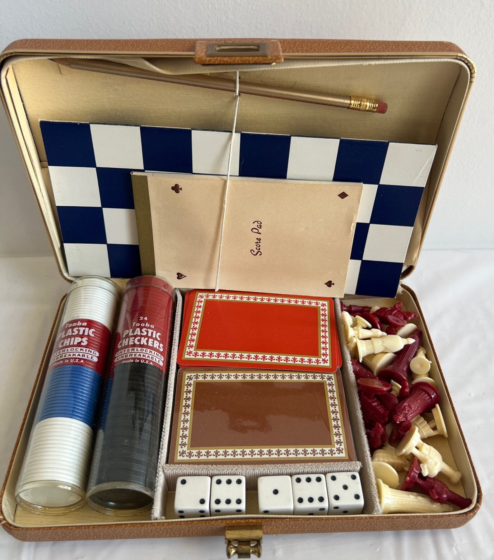Vintage Kingsway Chess, Kings Bridge Game Travel Set in Case - Etsy
