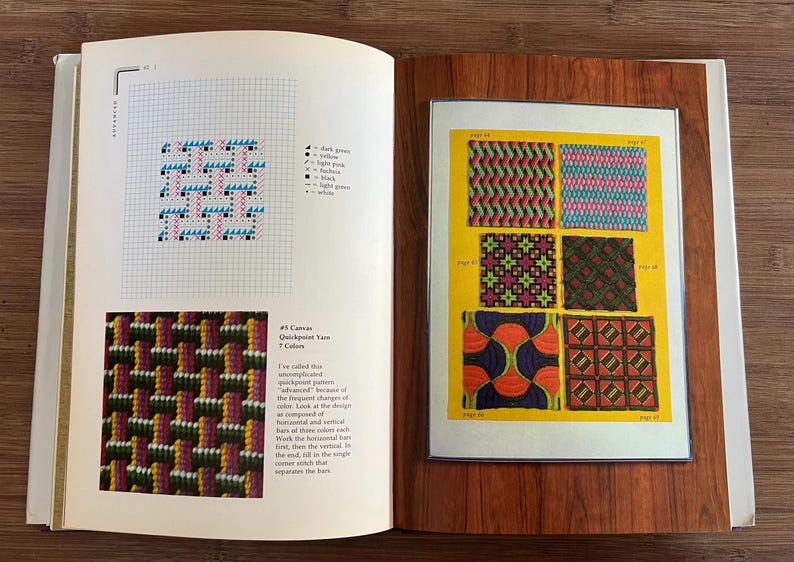 Vintage 1972 the World of Needlepoint Book 101 Exciting Designs by ...