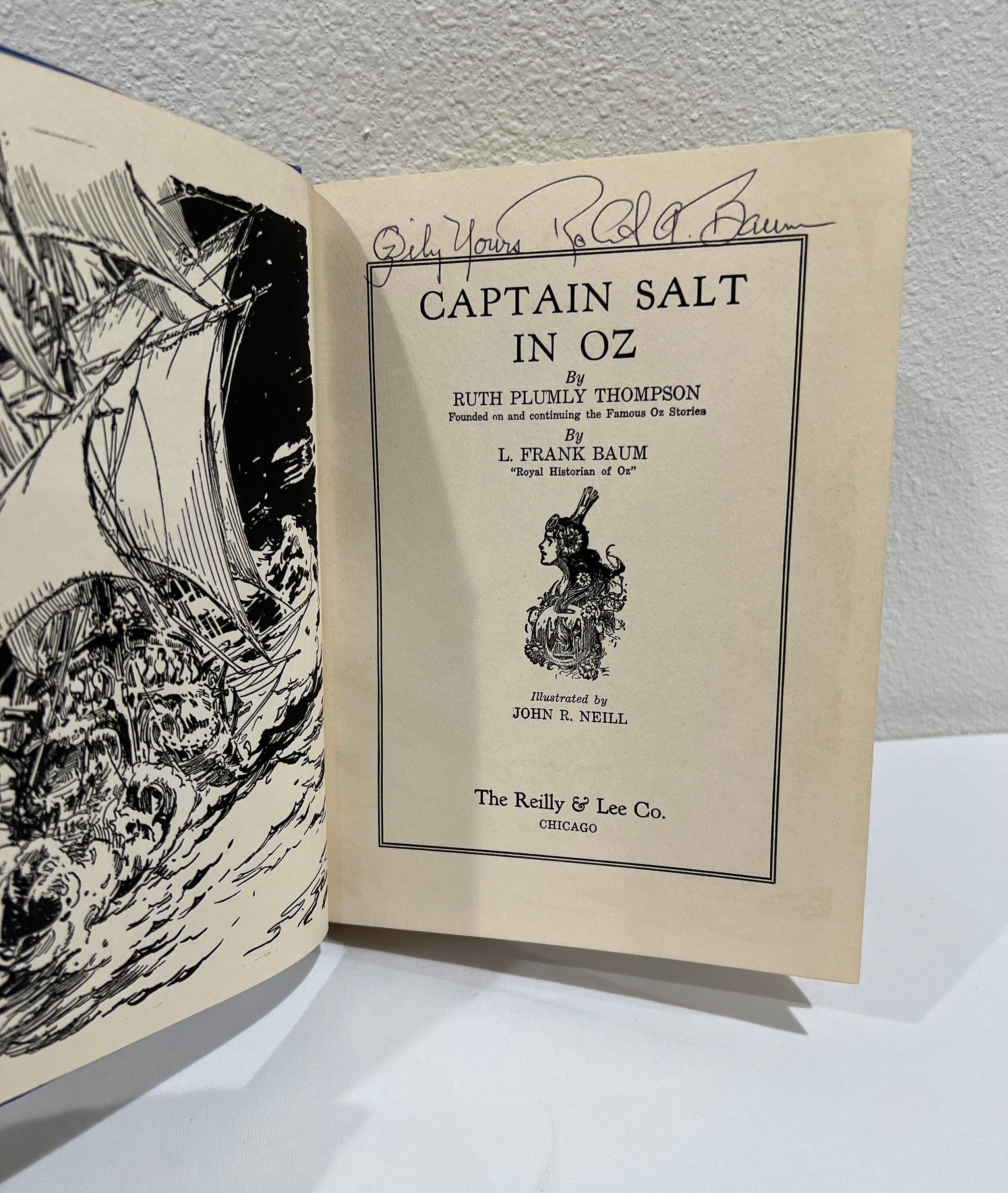 Vintage Captain Salt in Oz Book Wizard of Oz First Edition & Signed ...