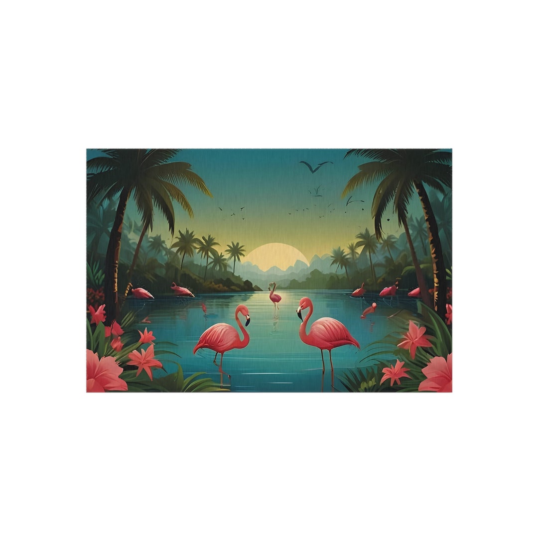 Flamingos Outdoor Rug Decoration Rug for Home Owner Gift for New Home ...