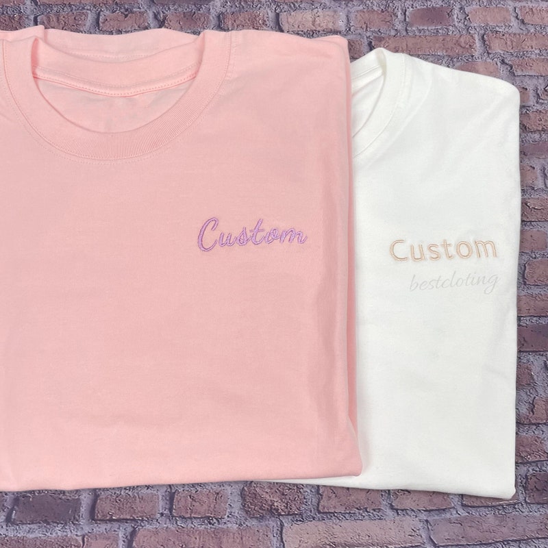 Embroidered T Shirts - Etsy